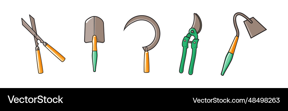 Garden tools and equipment for soil plant Vector Image