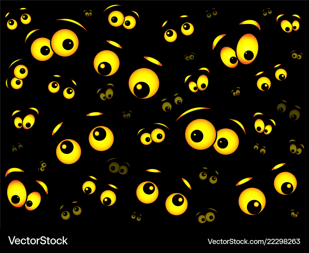 Halloween scary eyes design isolated Royalty Free Vector