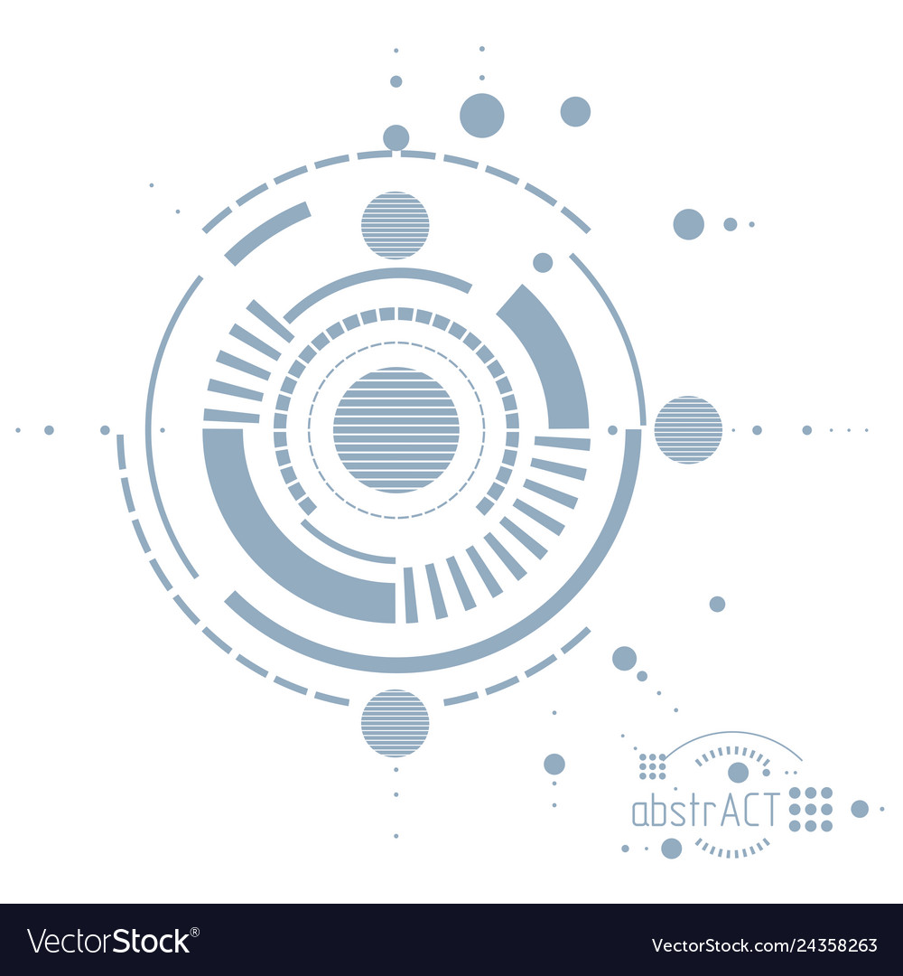 Mechanical engineering technology abstract Vector Image