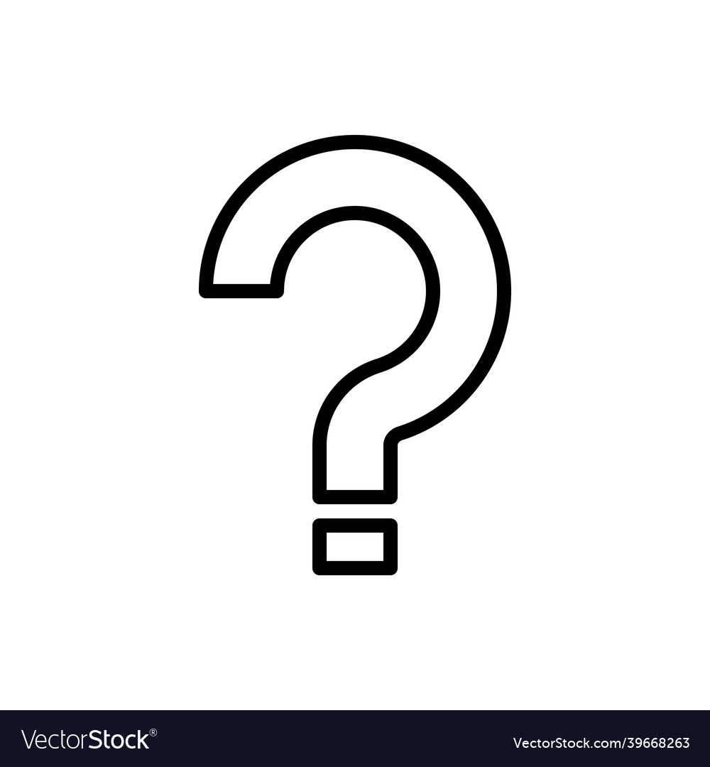 Question mark icon ask Royalty Free Vector Image