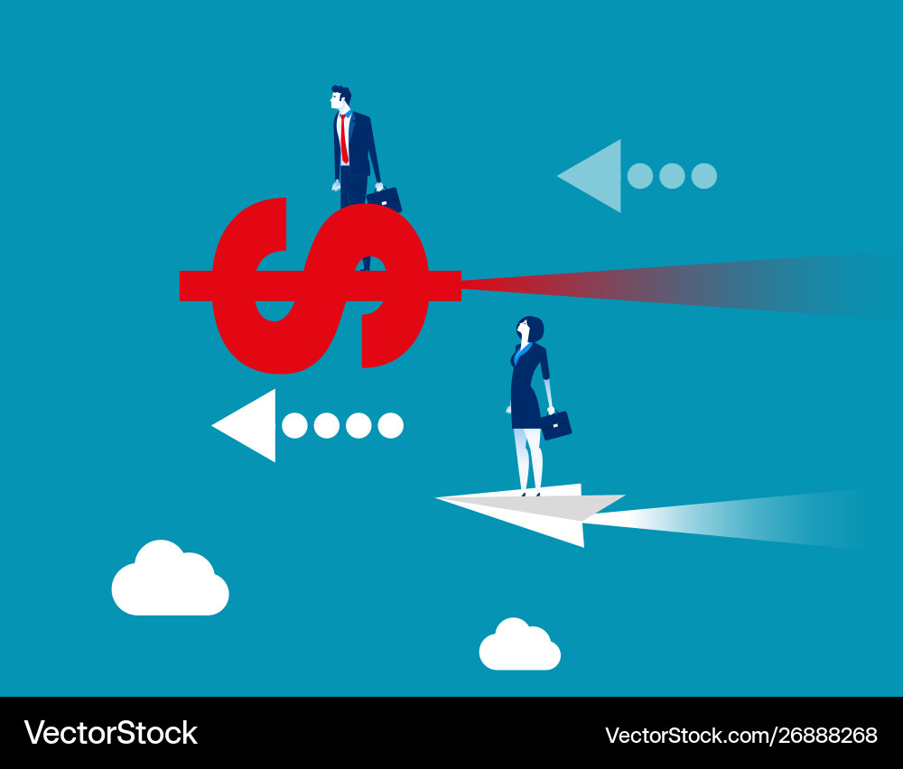 Competition for business people concept Royalty Free Vector