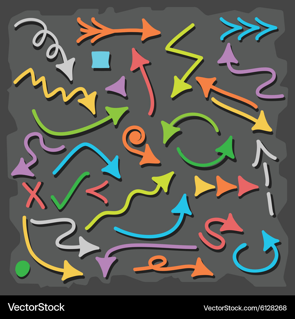 Set of arrow icons Royalty Free Vector Image - VectorStock