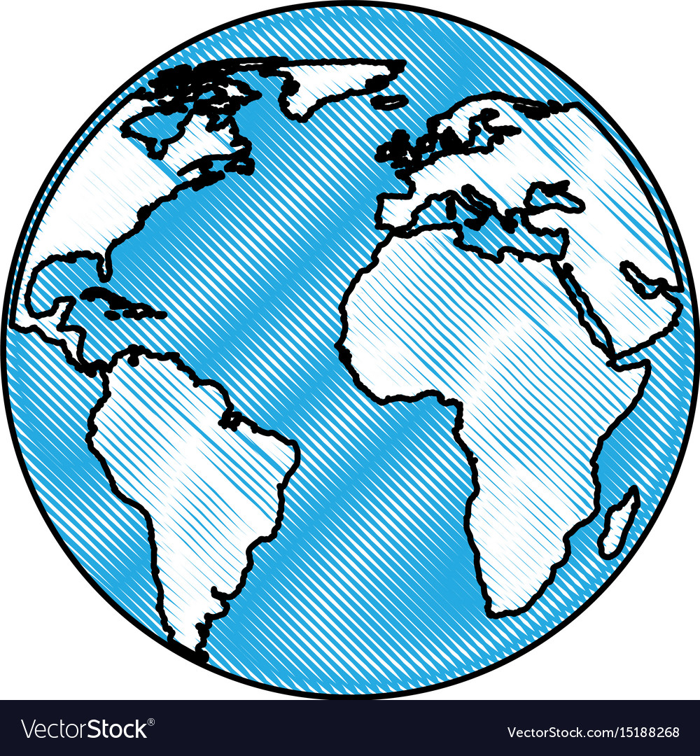 World planet earth icon Royalty Free Vector Image