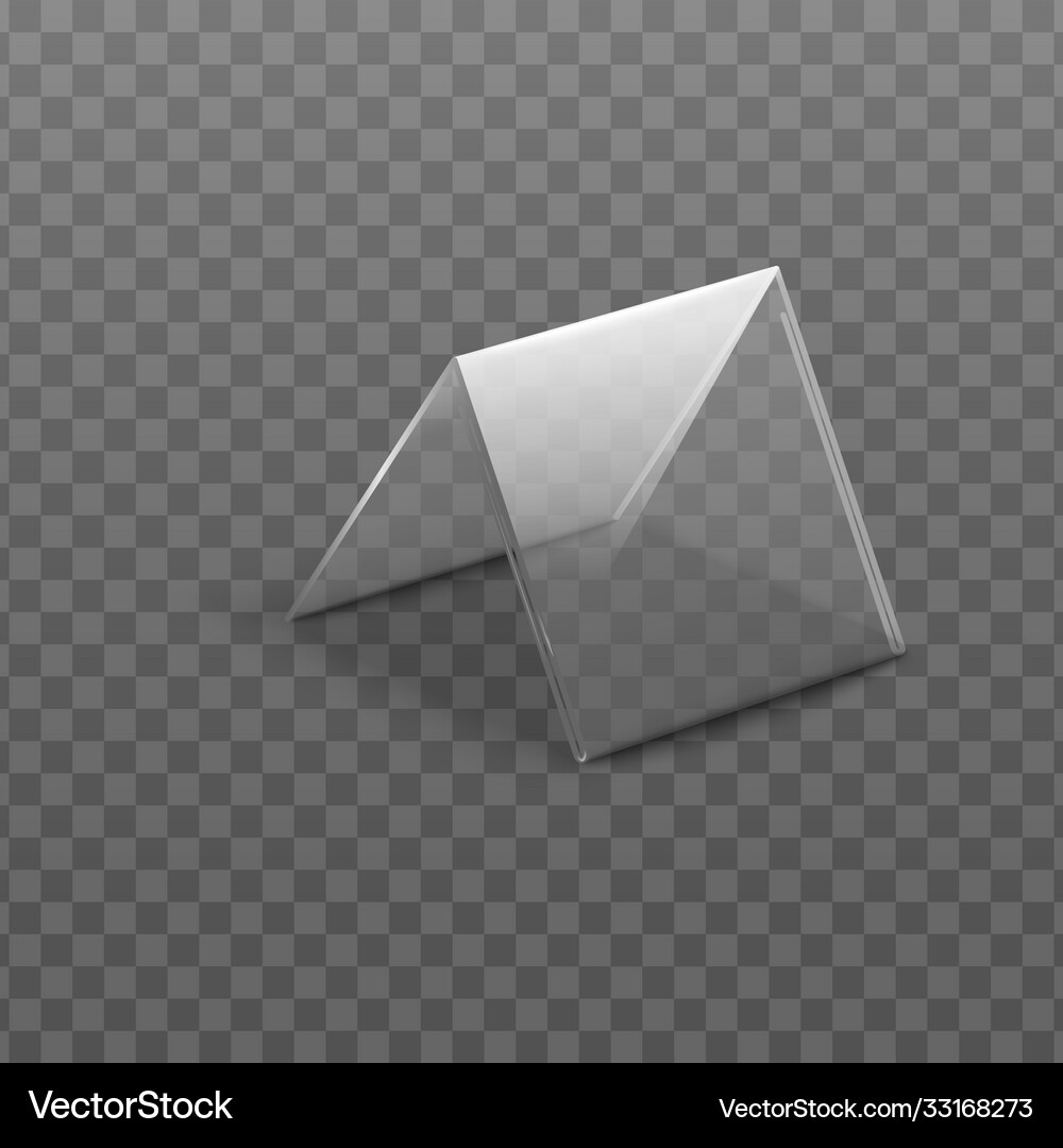 Holder for name cards or table stand realistic Vector Image