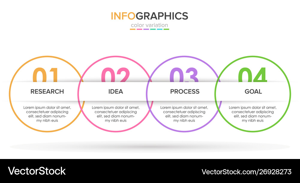 Infographic design with icons and 4 options Vector Image
