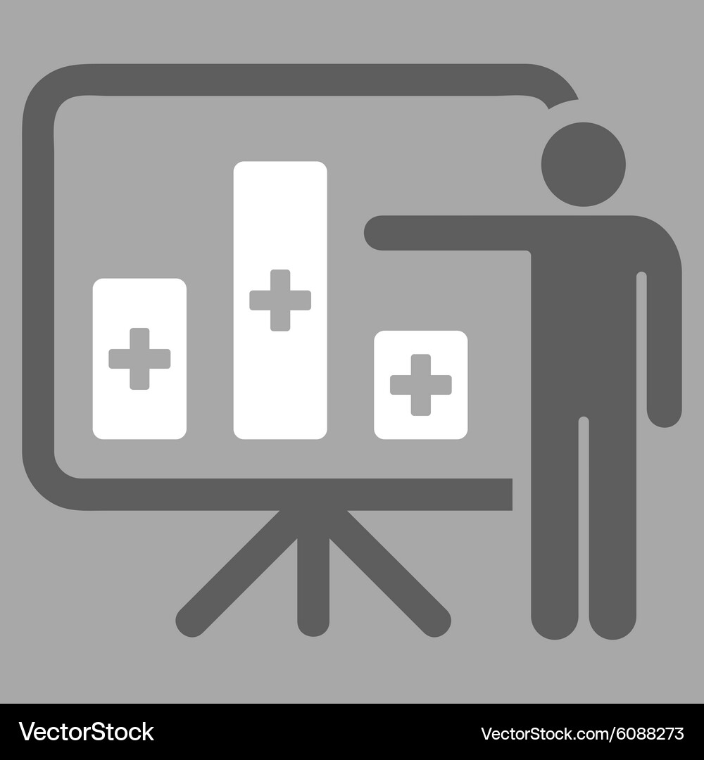 Medical public report icon Royalty Free Vector Image