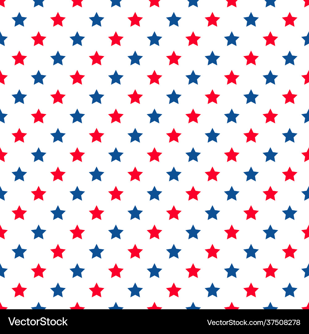 American patriotic seamless pattern usa Royalty Free Vector