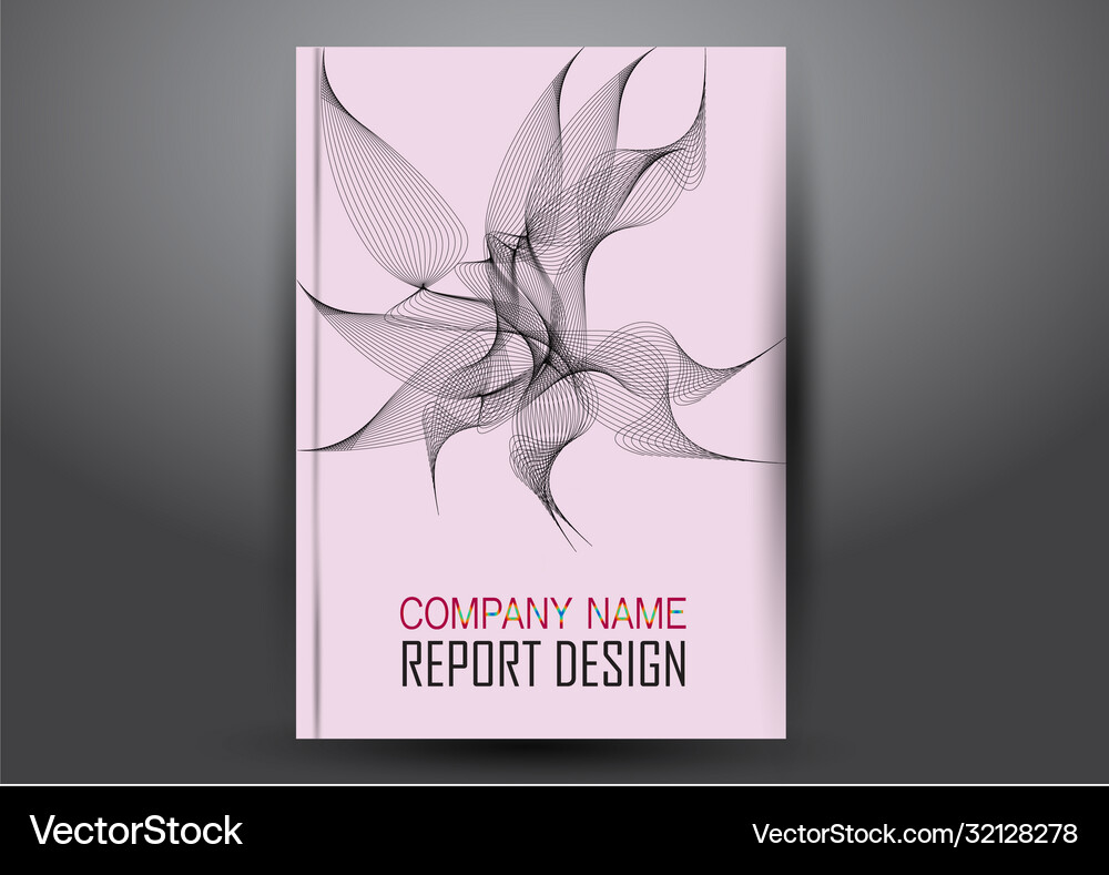 Business report cover abstract template Royalty Free Vector