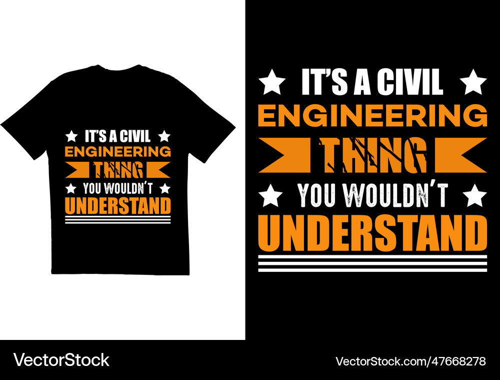 Civil engineer t shirt design Royalty Free Vector Image