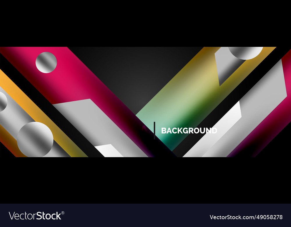 Dynamic lines geometric background visual Vector Image