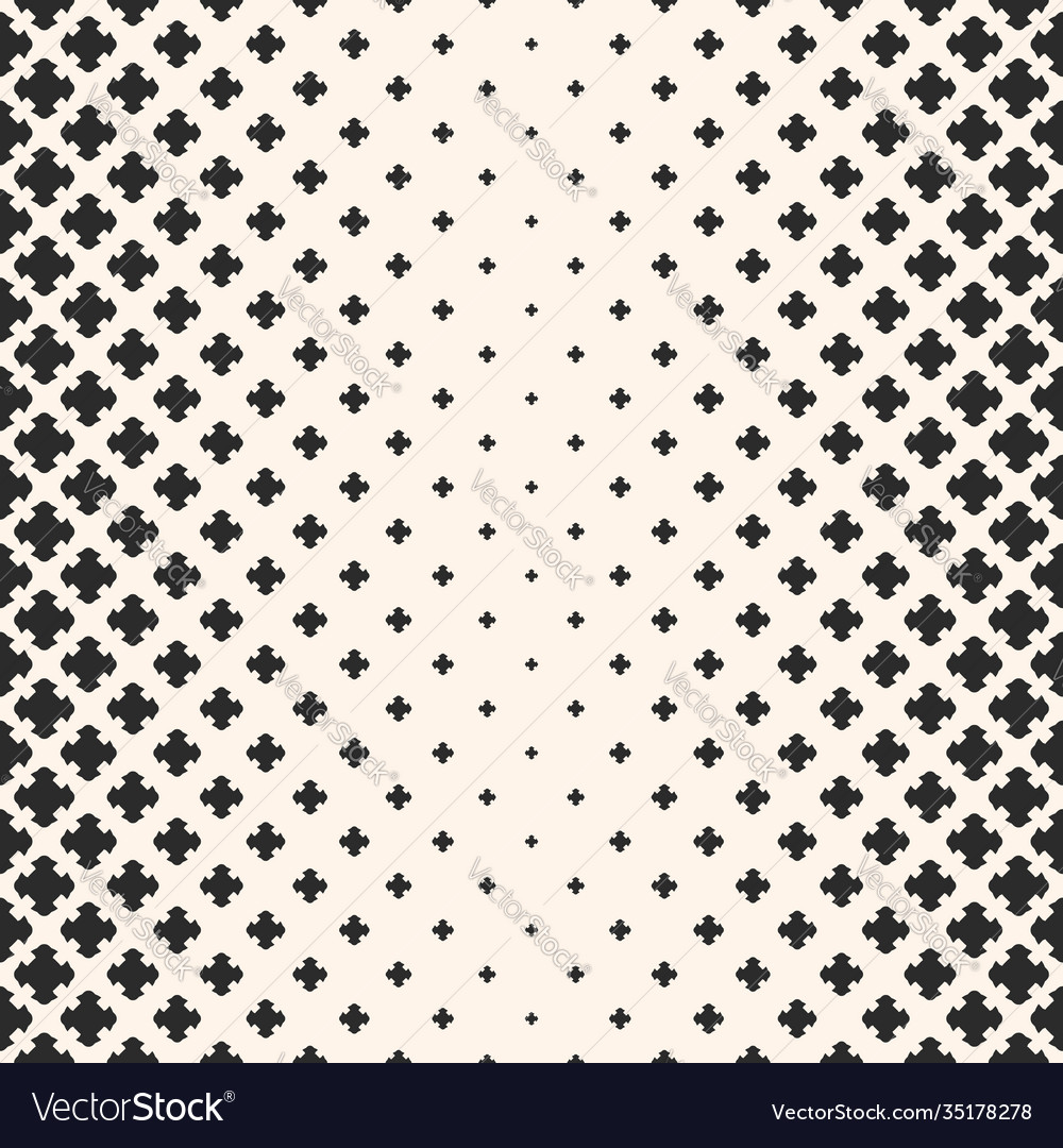 Halftone seamless pattern transition effect Vector Image