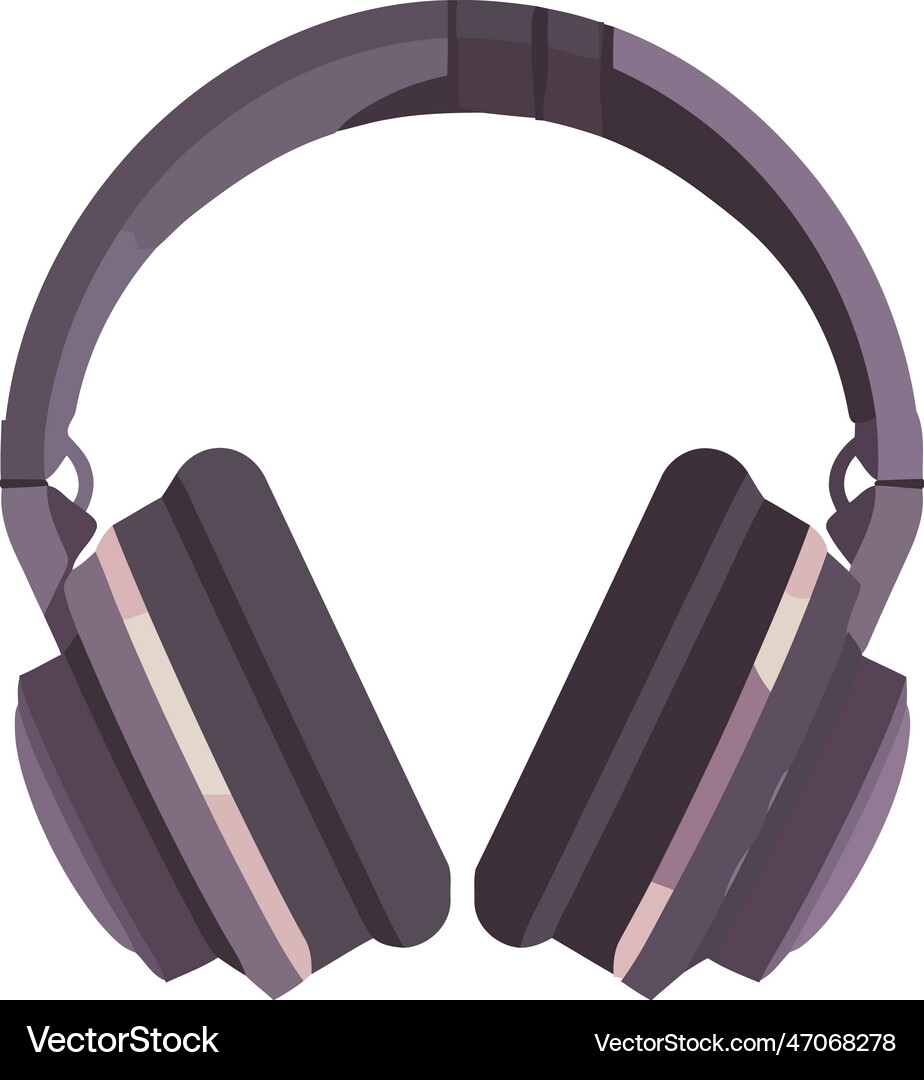 Modern headphones music audio Royalty Free Vector Image