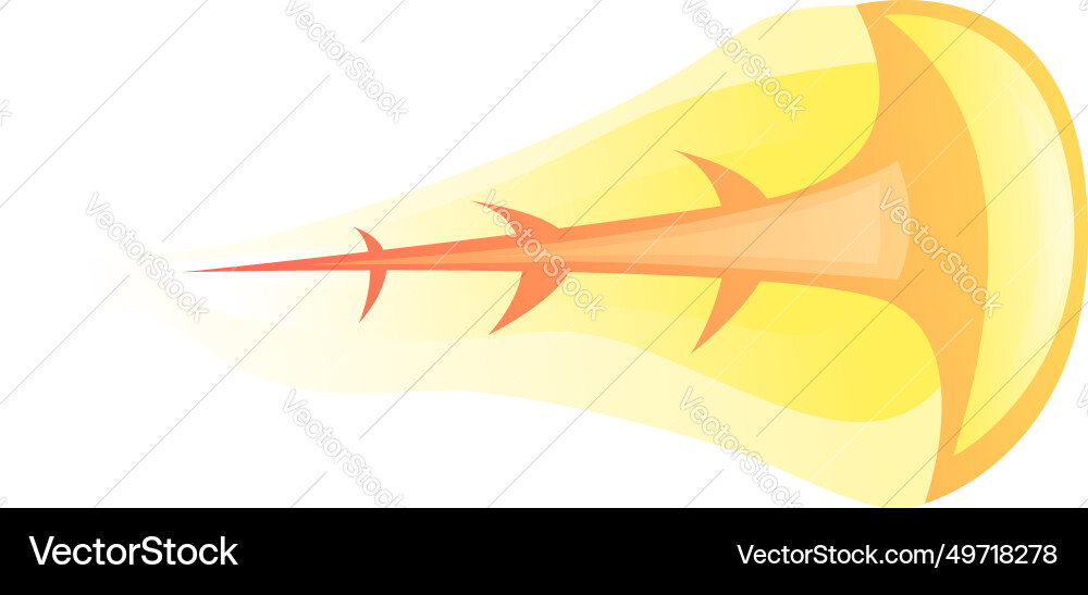 Power laser beam icon cartoon light gaming Vector Image