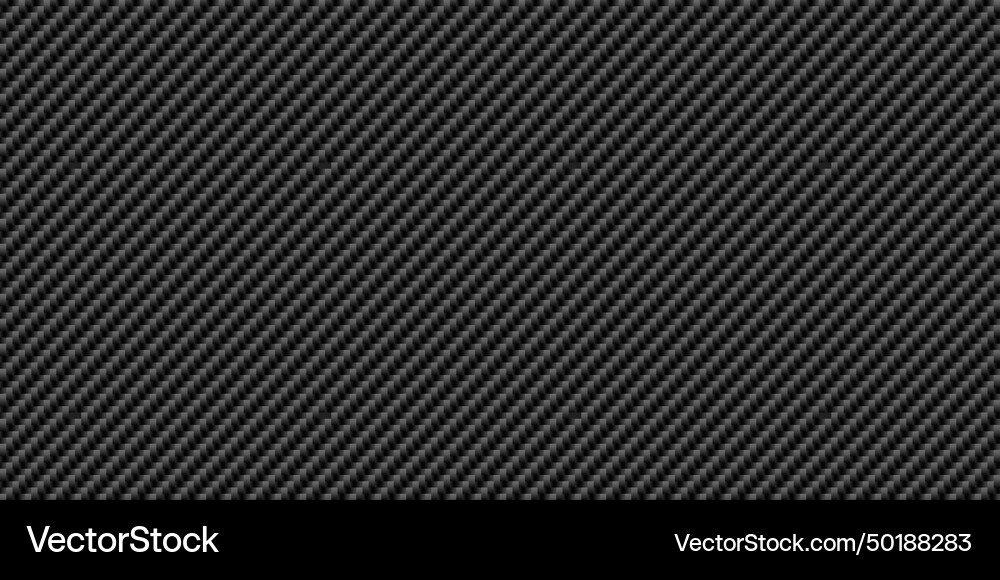 Black diagonal carbon fiber seamless texture Vector Image