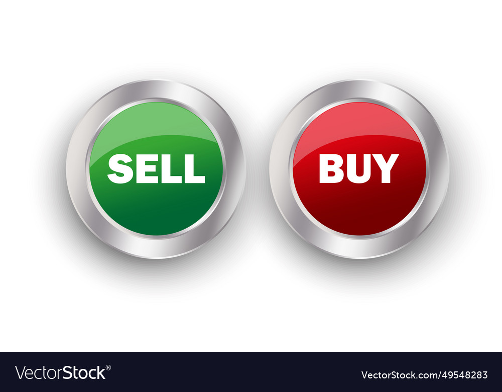 Buy sell button icons trading Royalty Free Vector Image Buy sell button icons trading Royalty Free Vector Image