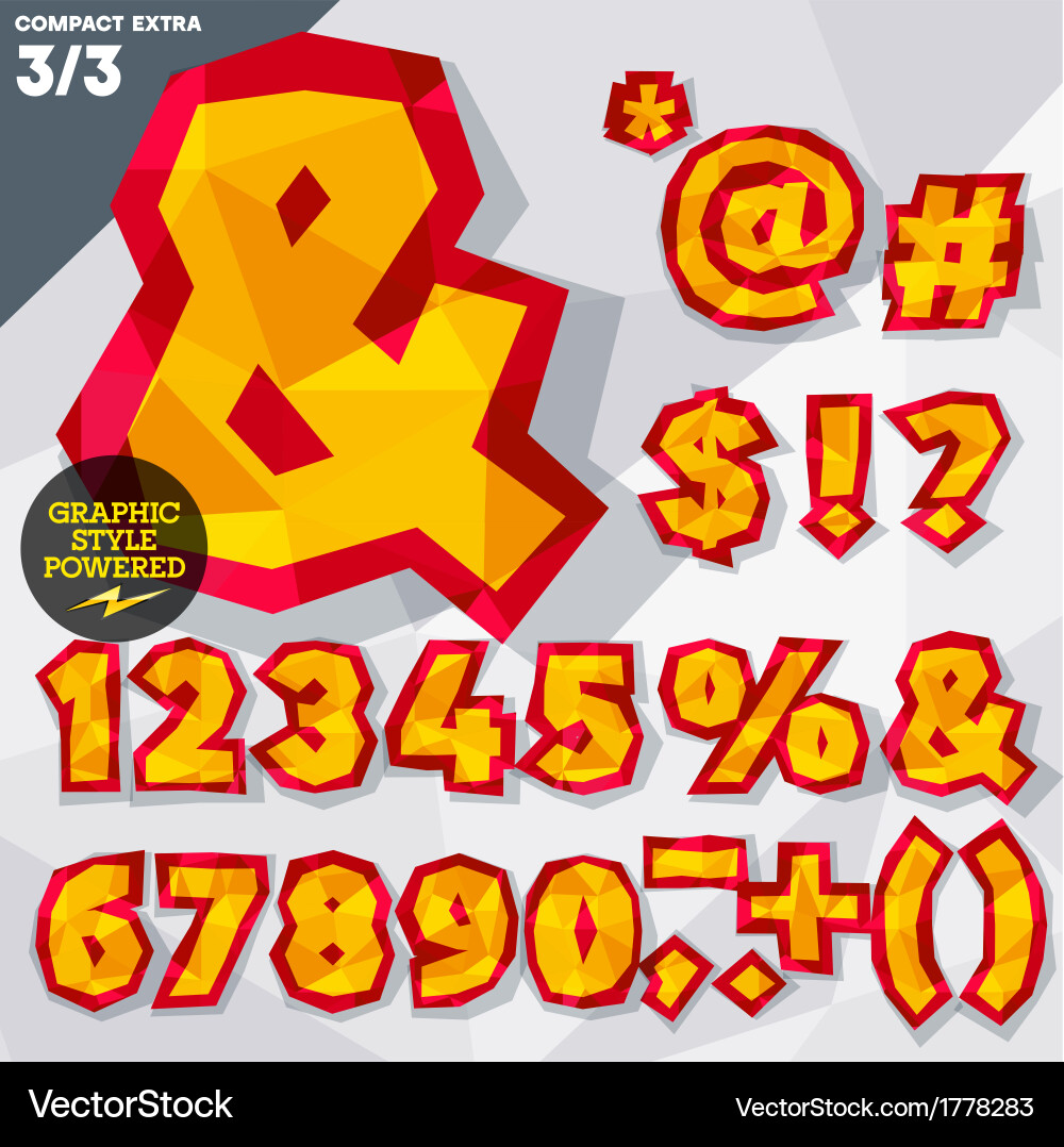 Crumpled paper alphabet Royalty Free Vector Image