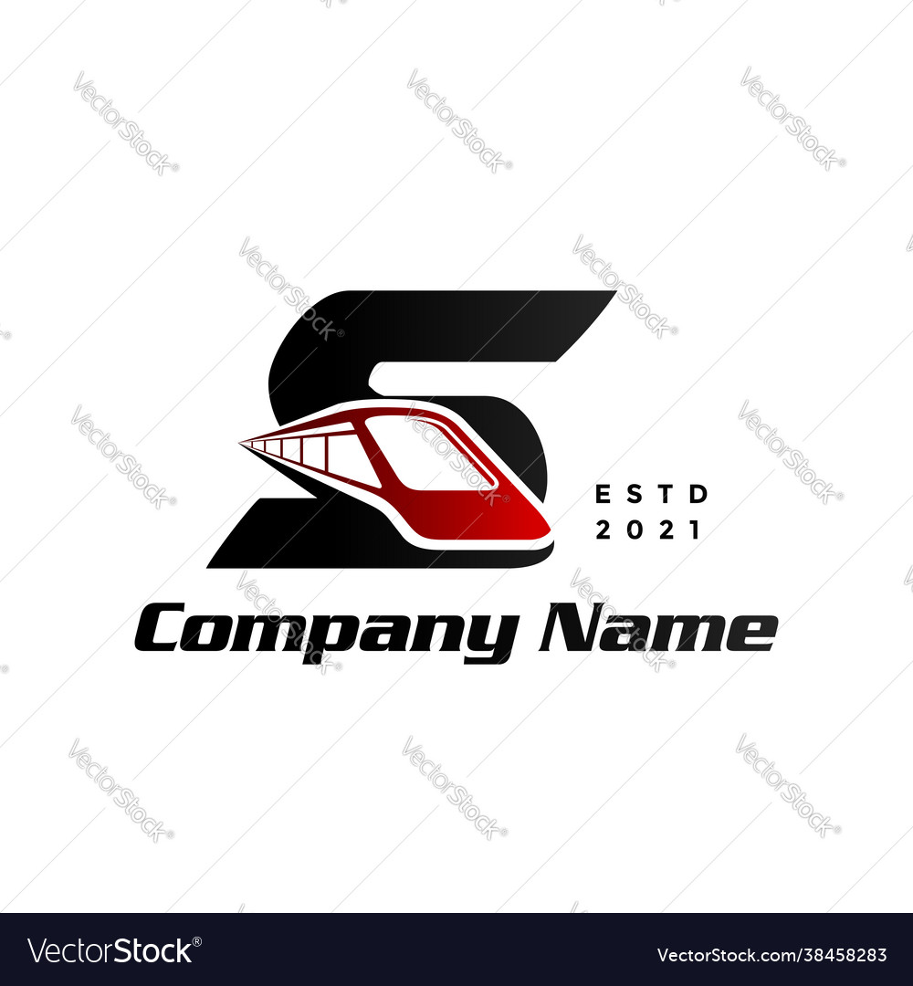 Initial s train Royalty Free Vector Image - VectorStock