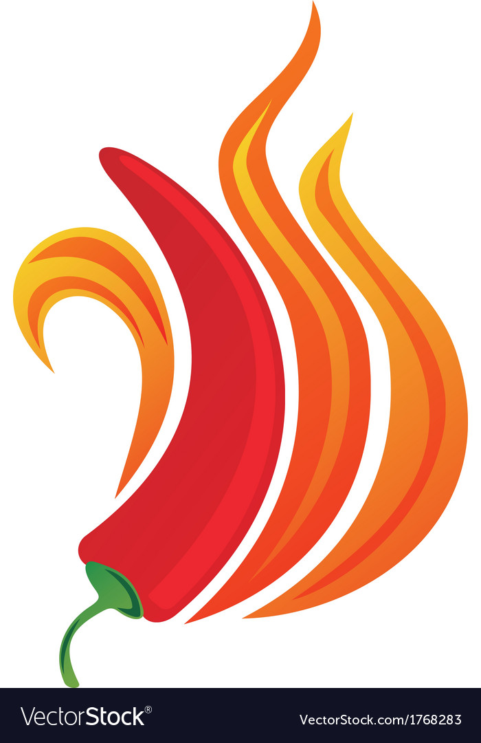 Pepper flame Royalty Free Vector Image - VectorStock