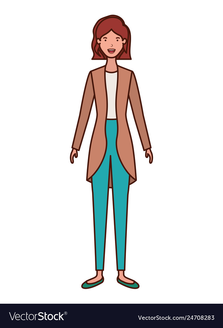 Young woman avatar character Royalty Free Vector Image