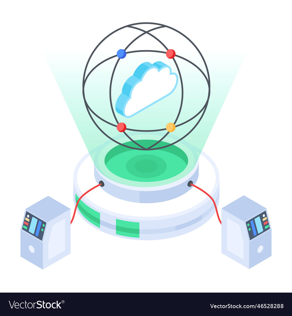 Cloud network Royalty Free Vector Image - VectorStock