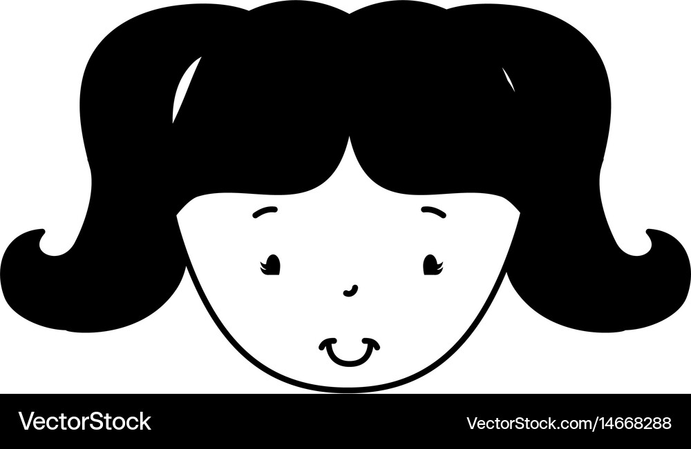Cute little girl student Royalty Free Vector Image