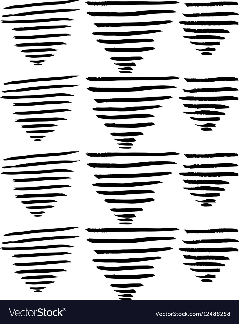 Hand-drawn ink collection Royalty Free Vector Image