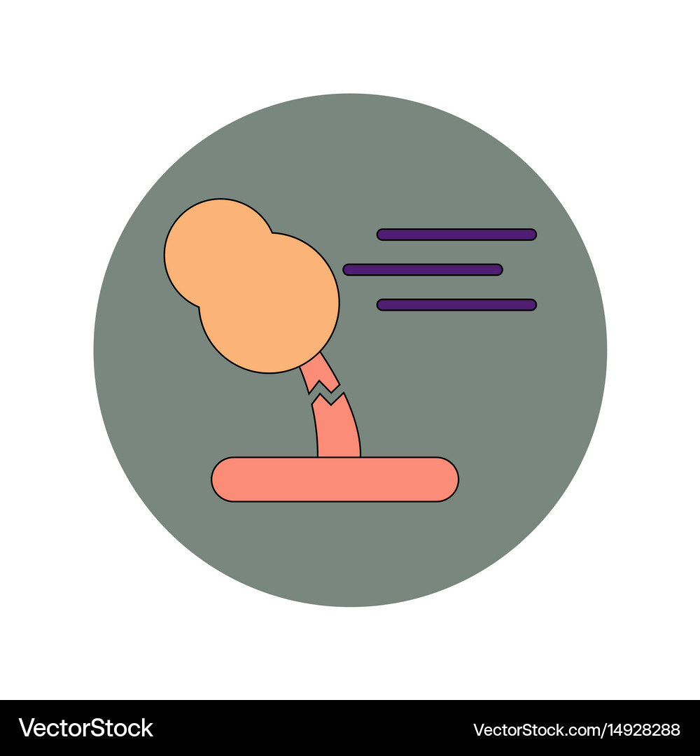 In flat design of storm Royalty Free Vector Image