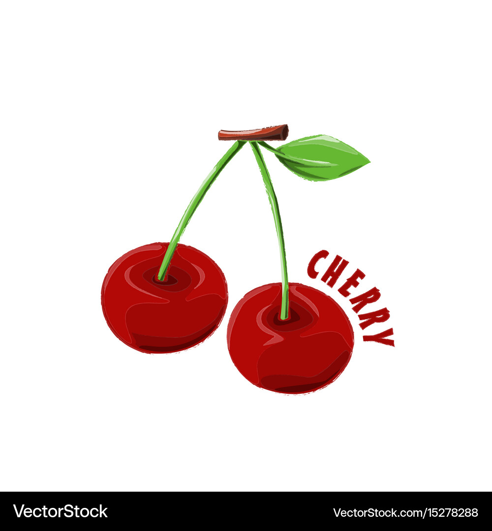 Logo icon design strawberry farm Royalty Free Vector Image