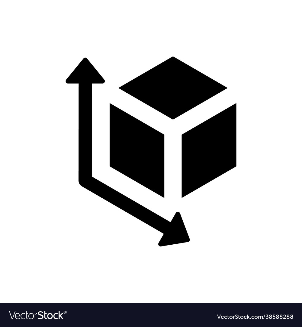 Vr cube object icon Royalty Free Vector Image - VectorStock