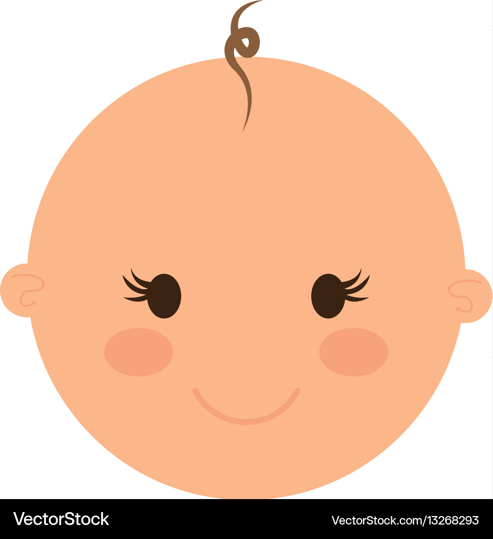 Beautiful baby cartoon Royalty Free Vector Image