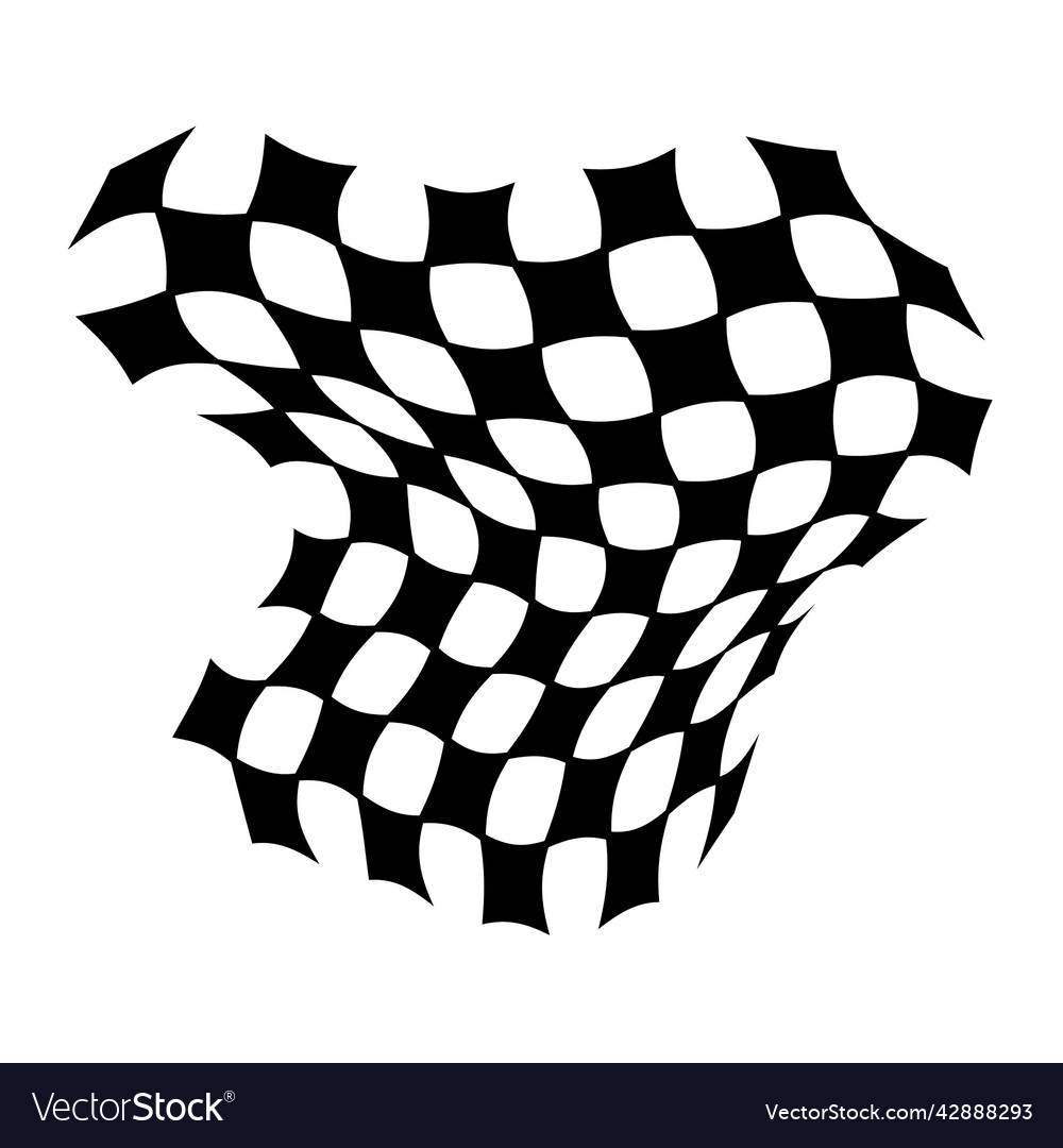 Distorted deformed grids Royalty Free Vector Image