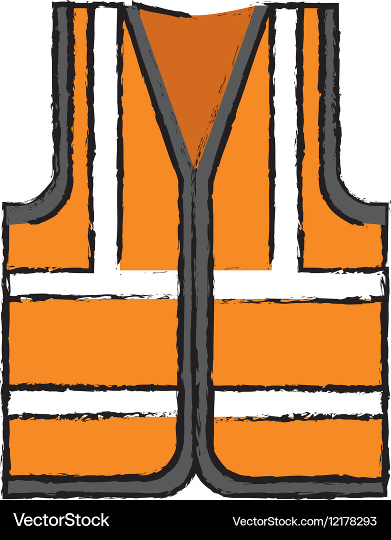 Industrial vest wear Royalty Free Vector Image