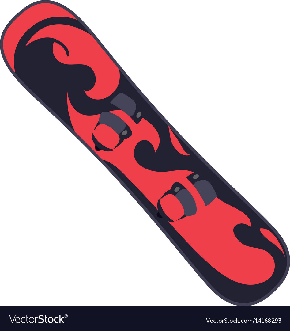 Snowboard sport equipment Royalty Free Vector Image