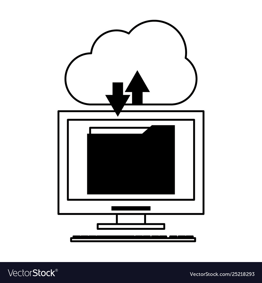 Technology software tools cartoon Royalty Free Vector Image