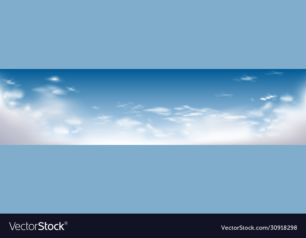 Blue sky cloud range cloud range realistic cloud Vector Image