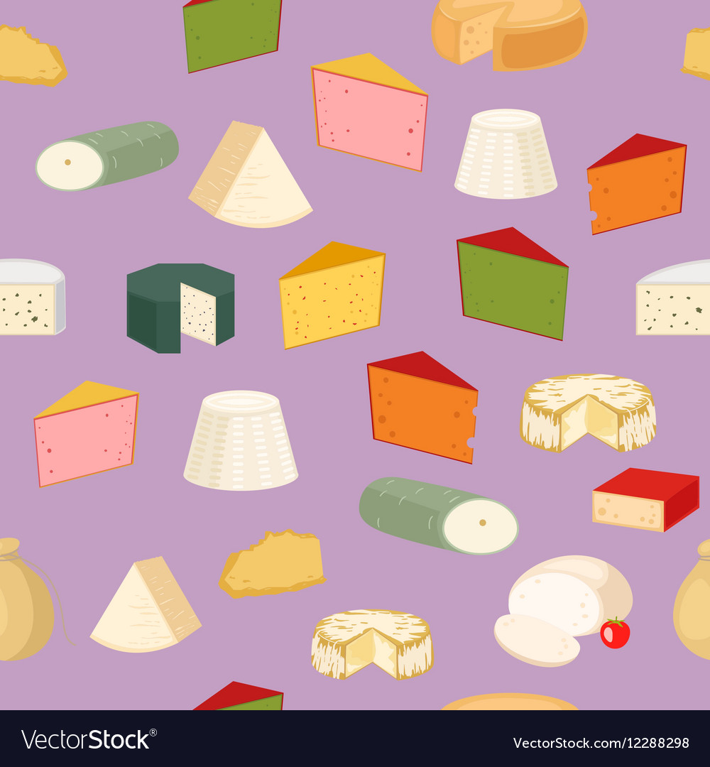 Cheese pattern Royalty Free Vector Image - VectorStock