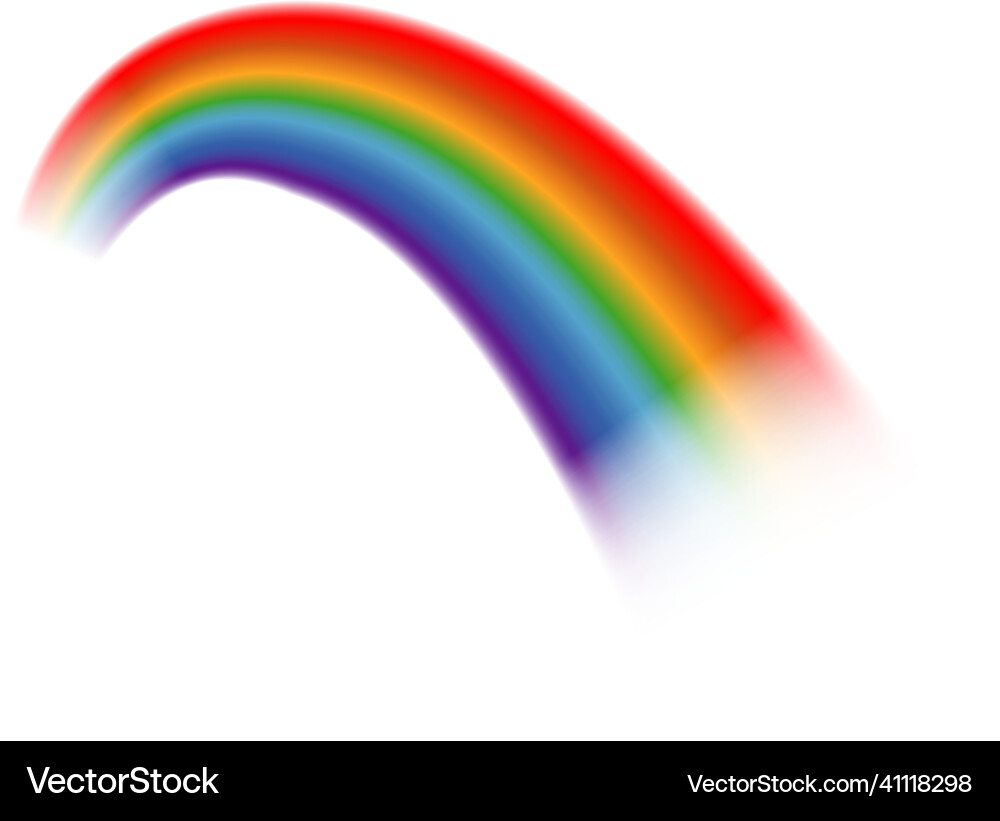 Colorful rainbow magic unicorn arch light bow Vector Image