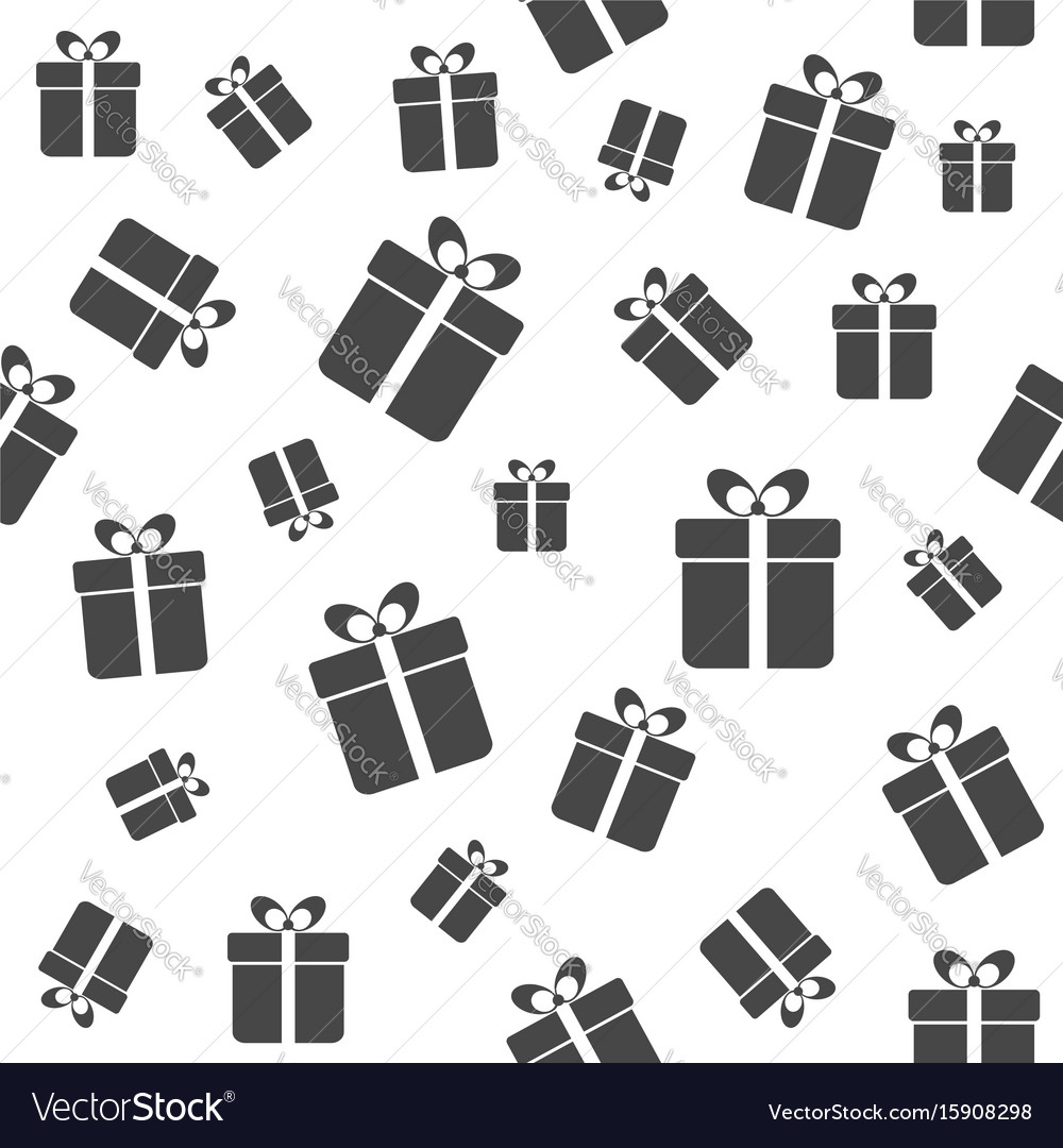 Gift boxes seamless pattern Royalty Free Vector Image