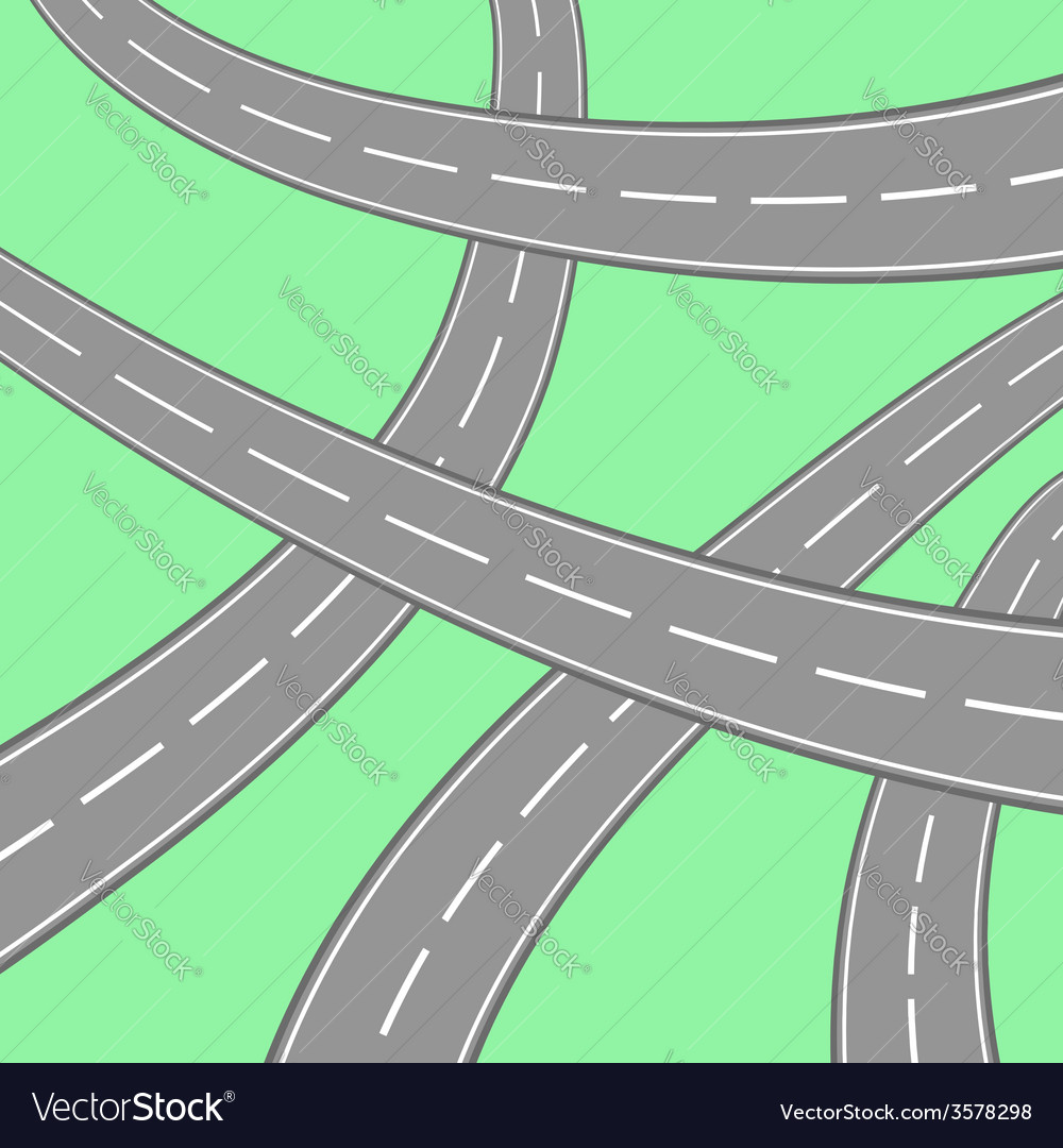 Roads Royalty Free Vector Image - VectorStock
