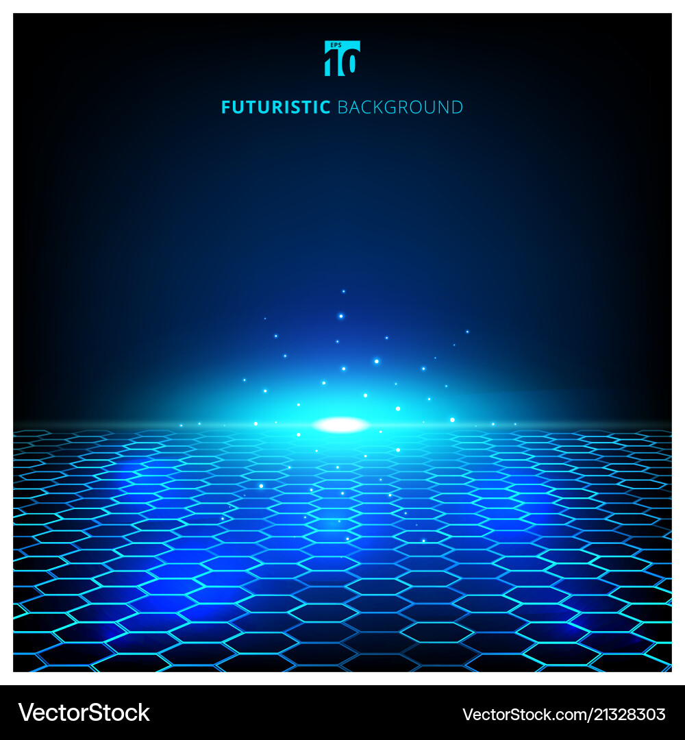 Abstract technology blue wire network futuristic Vector Image