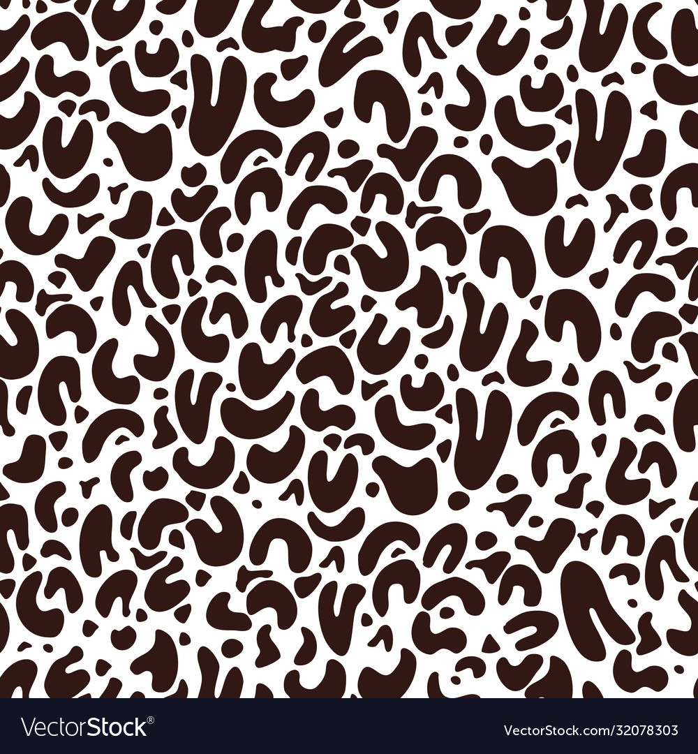 Animal skin leopard pattern african wild texture Vector Image