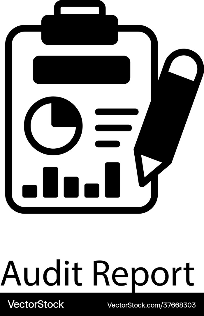 Audit report Royalty Free Vector Image - VectorStock
