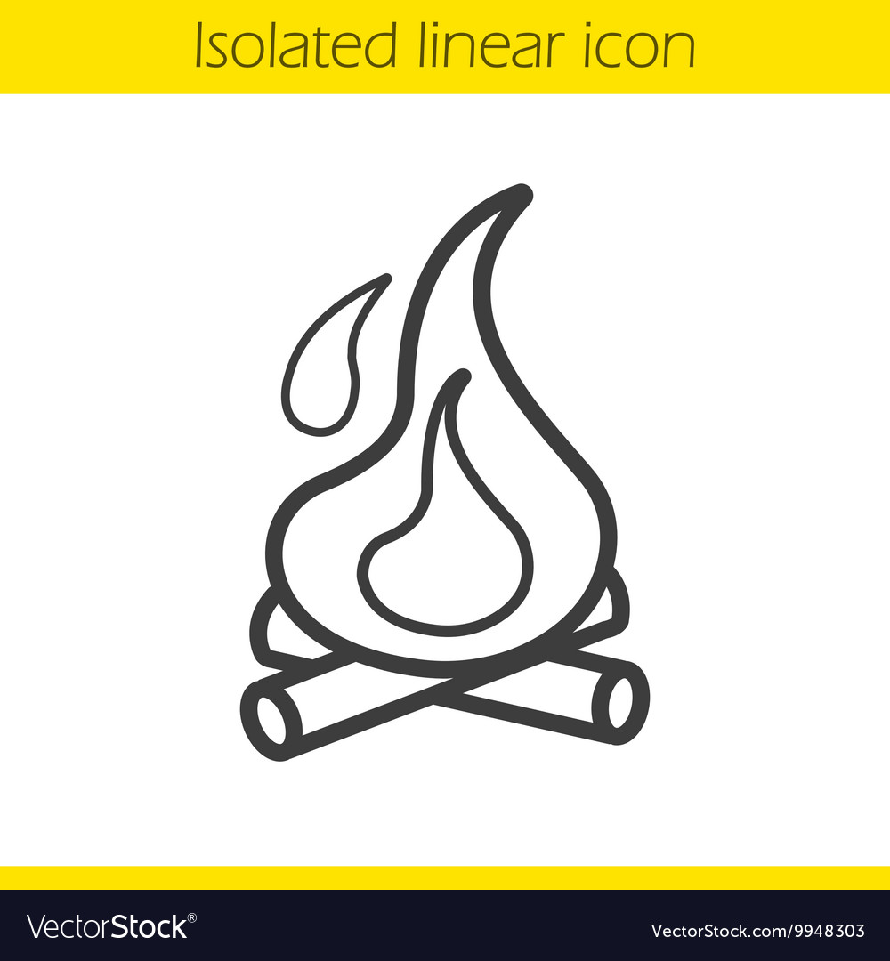 Campfire icon Royalty Free Vector Image - VectorStock