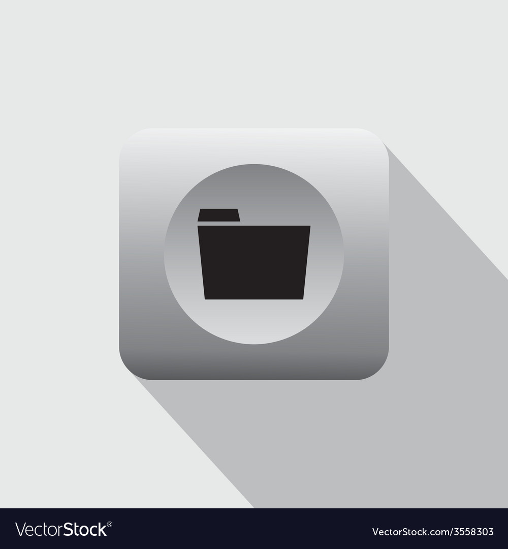 Computer folder icon Royalty Free Vector Image