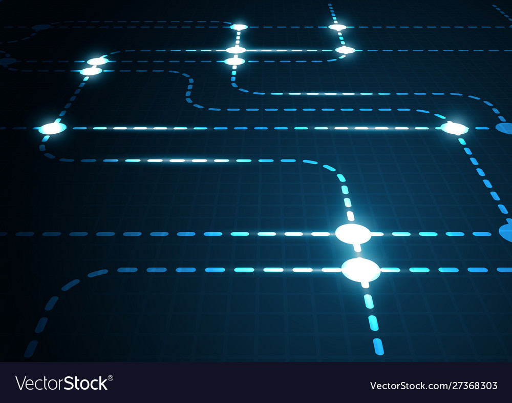 High tech technology geometric Royalty Free Vector Image