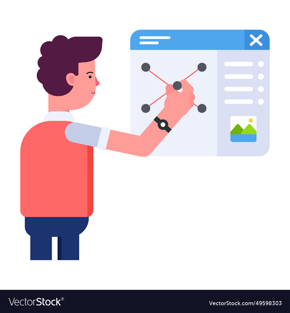 Interaction designer Royalty Free Vector Image