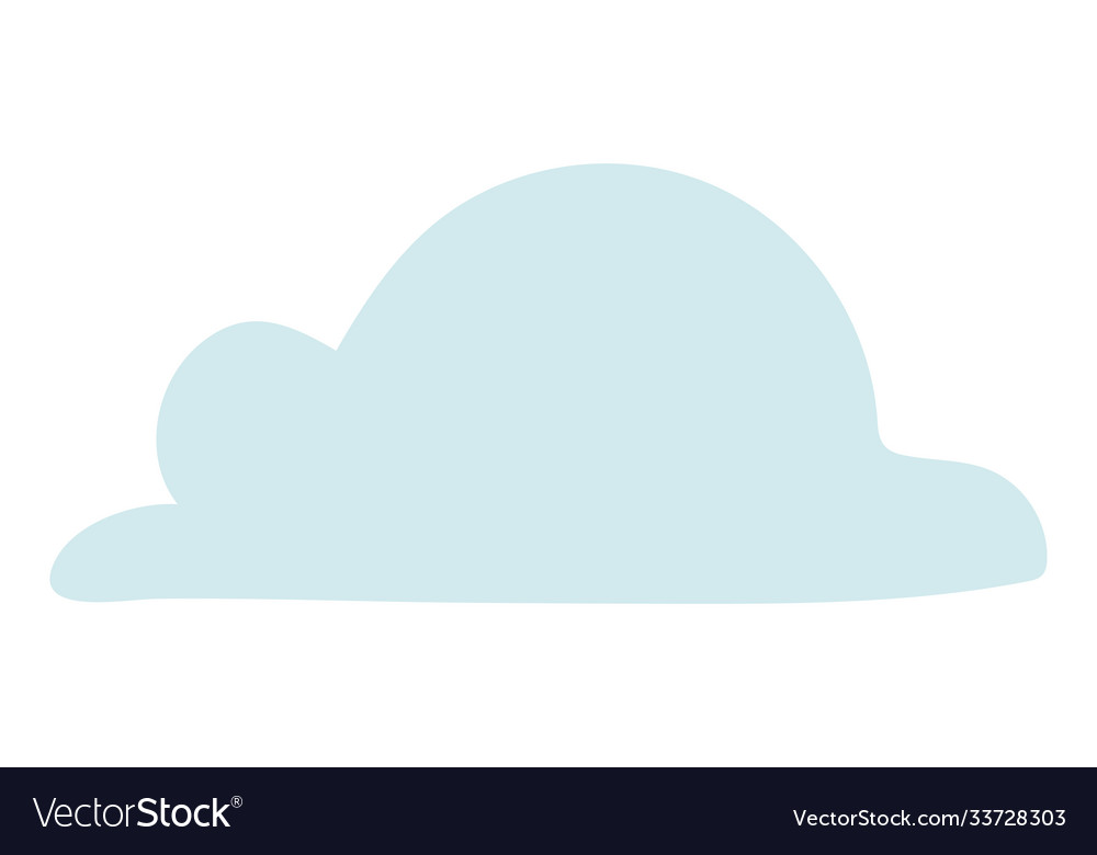 Isolated cloud shape design Royalty Free Vector Image