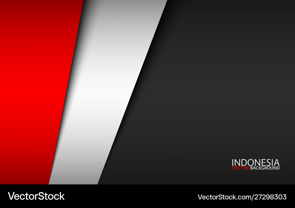 Modern background with indonesian colors Vector Image
