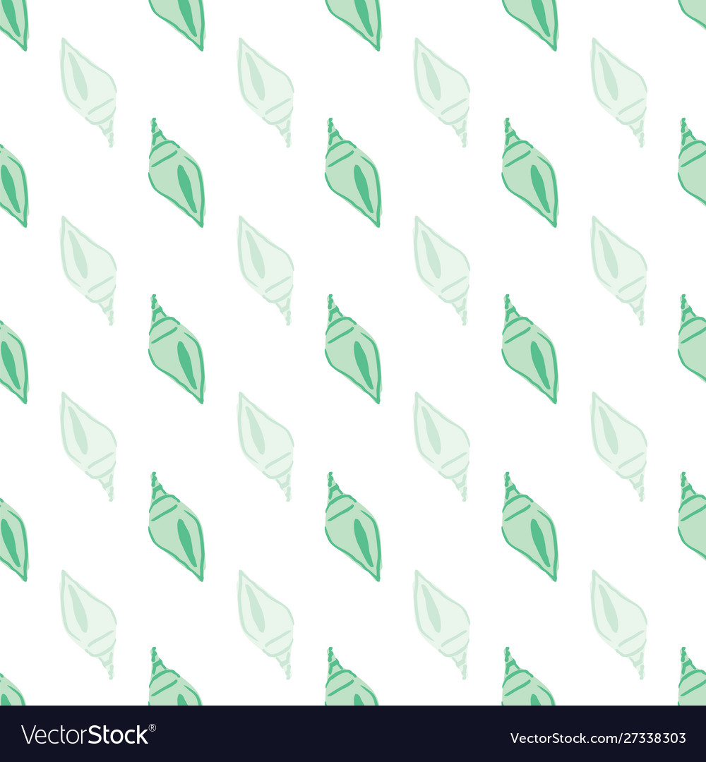 Sea shells seamless pattern design Royalty Free Vector Image