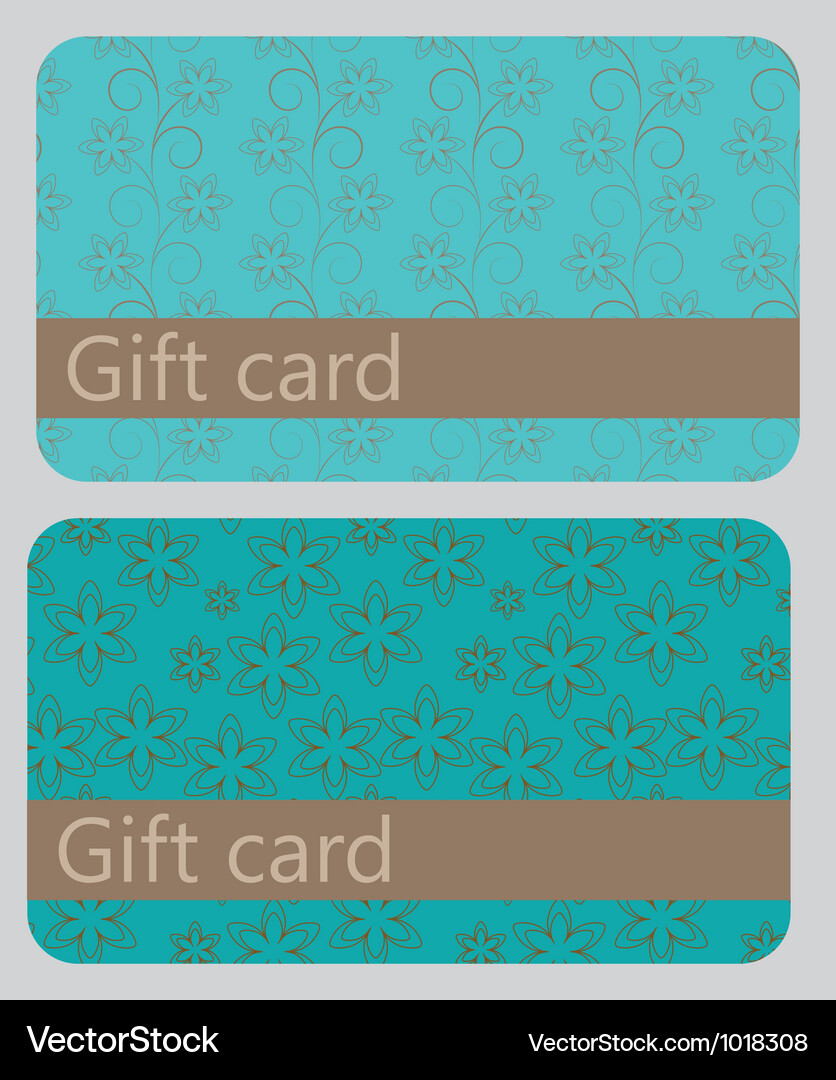 Abstract beautiful set of gift card design Vector Image